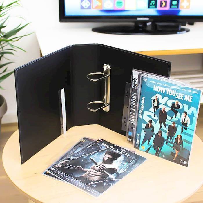 50 double DVD sleeves incl. 2 binders. Buy here